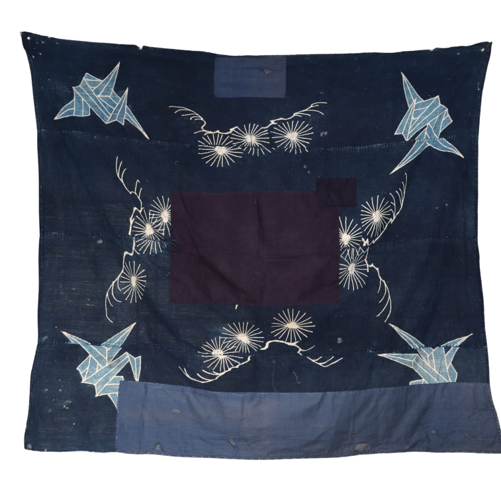 Stitched Stories in Indigo: A Japanese Tsutsugaki Boro Textile with ...